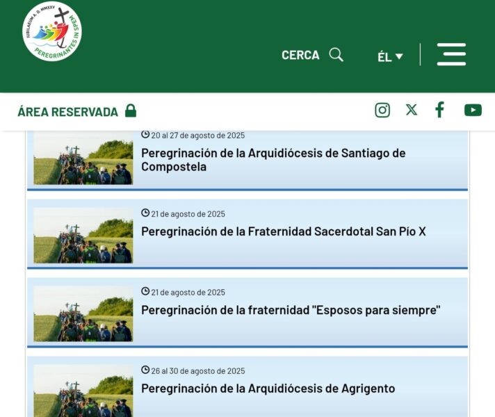 La FSSPX figura en la agenda oficial del Jubileo 2025 en Roma ...