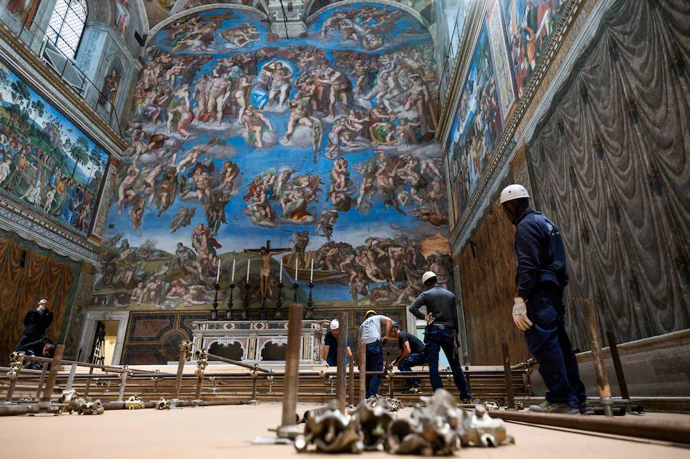 Restoration of the “Last Judgment” in the Sistine Chapel completes ...